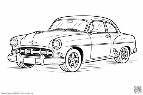Autos Ausmalbilder - Fahrzeuge - Kostenlos zum Ausdrucken