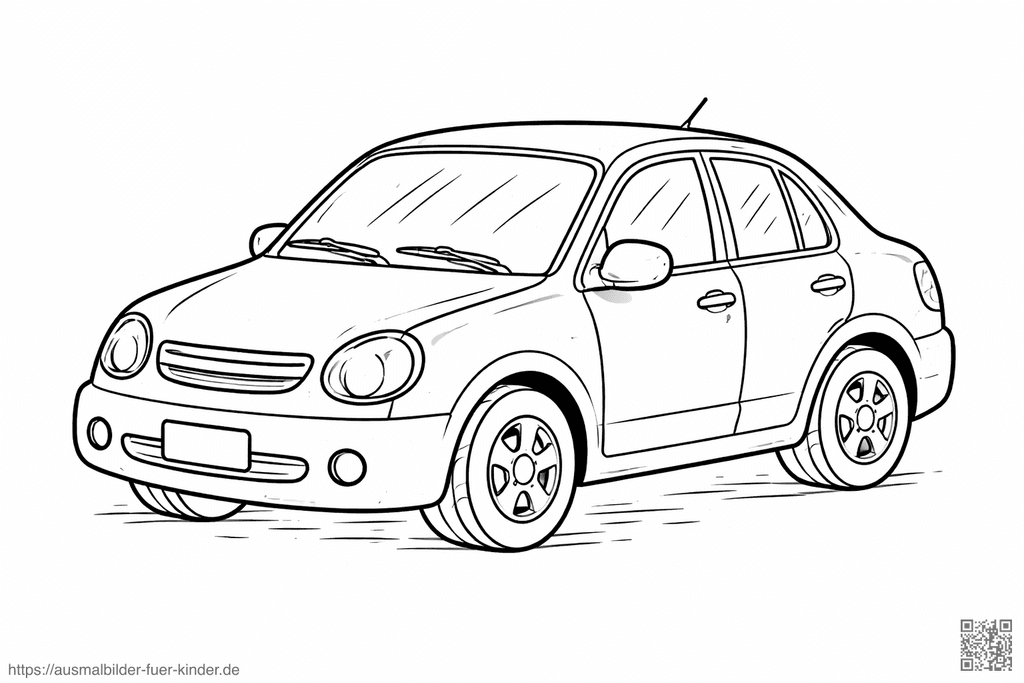 Autos Ausmalbilder - Fahrzeuge - Kostenlos zum Ausdrucken