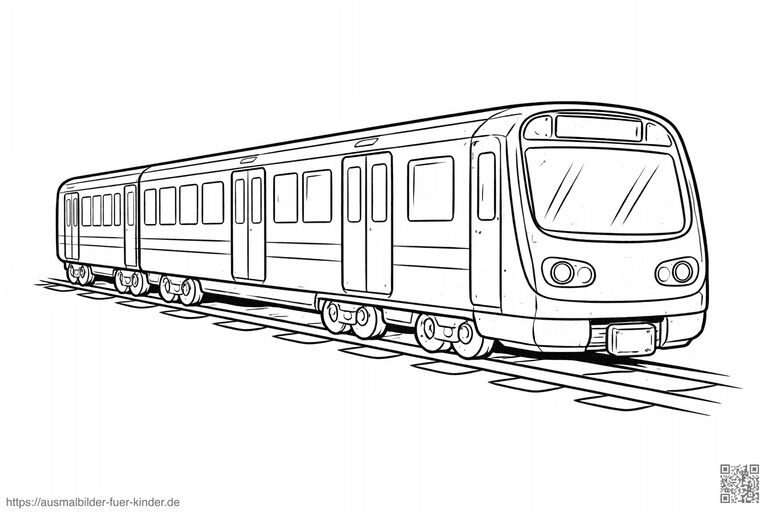 Züge Ausmalbilder - Fahrzeuge - Kostenlos zum Ausdrucken